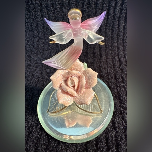 Glass Baron | Accents | Glass Baron Angel And Rose On Mirror 2 2 Tall ...